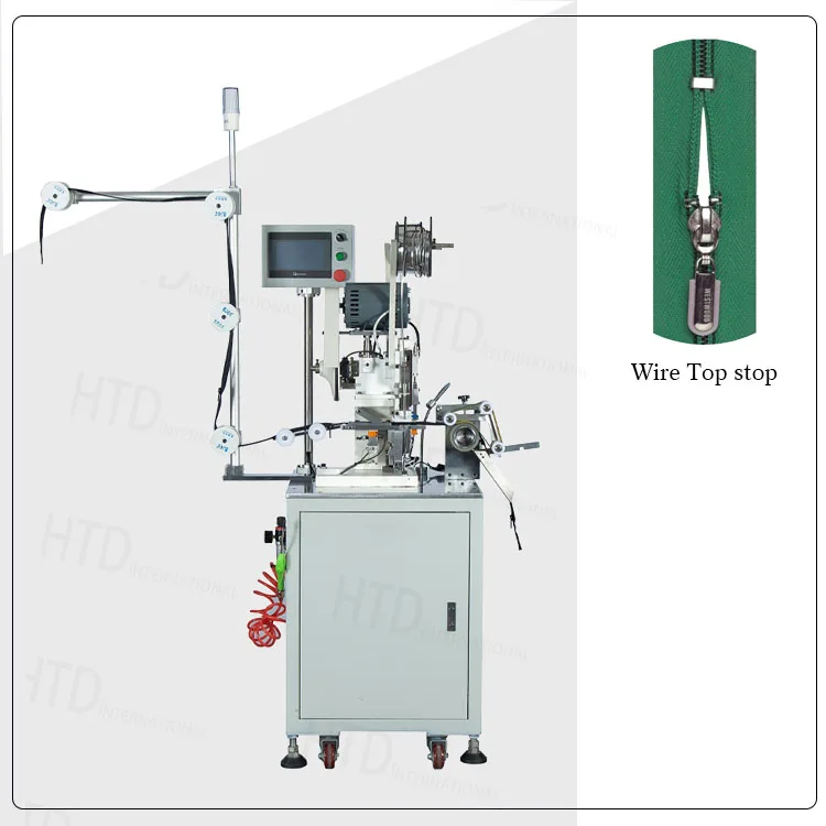 Full Automatic Stopper Setting Zipper Auto Top Stop Machine For Close ...