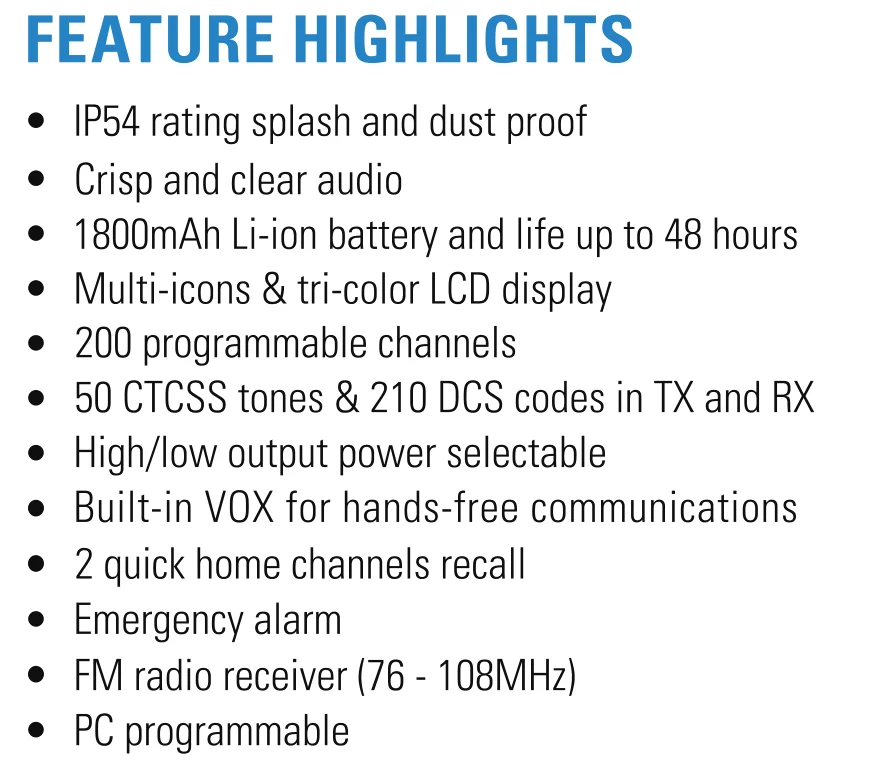Sam Radios CP-426 Handheld Walkie Talkie Combo for Outdoor Adventures and Small Business Teams ...