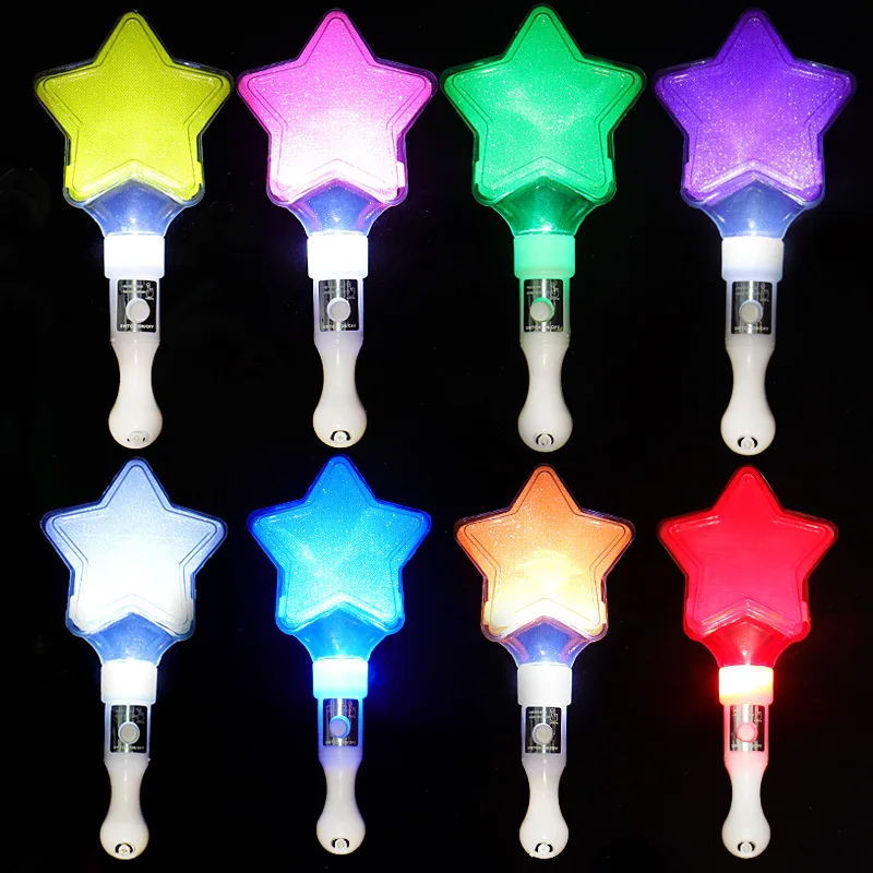 Luminous Stick Concert Led Flashing Pentagram Fluorescent Stick Love ...
