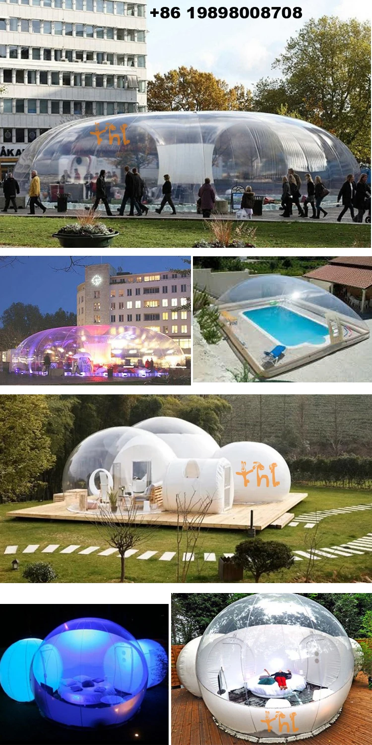 Outdoor Inflatable Geodesic Dome Tent For Stargazing Inflatable ...