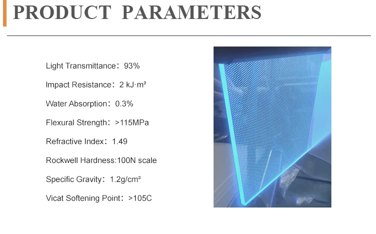 Reflective PC Diffusion Light Guide Plate Film Roll LGP