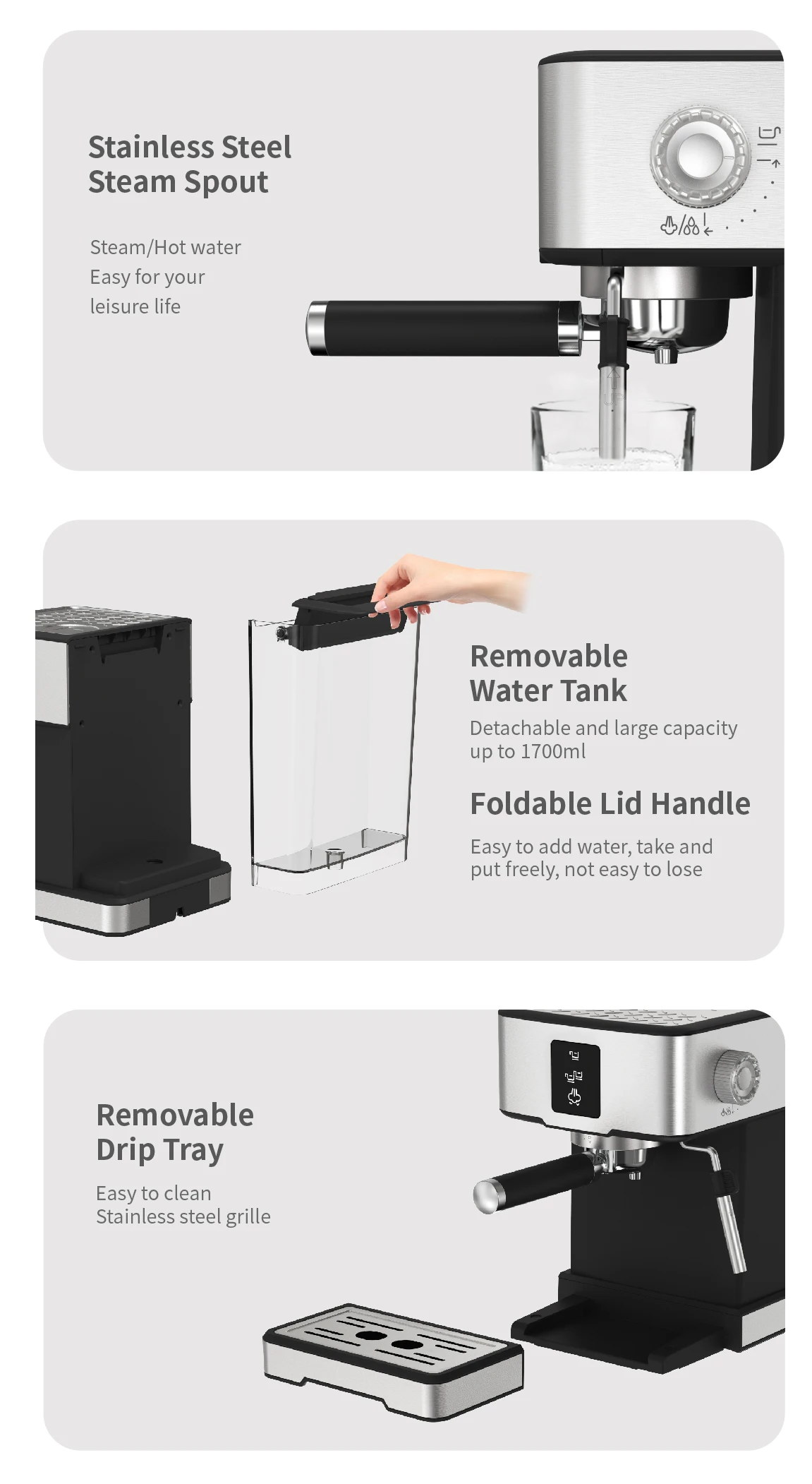 20 bar Pump Pressure Espresso Coffee Machine| Alibaba.com