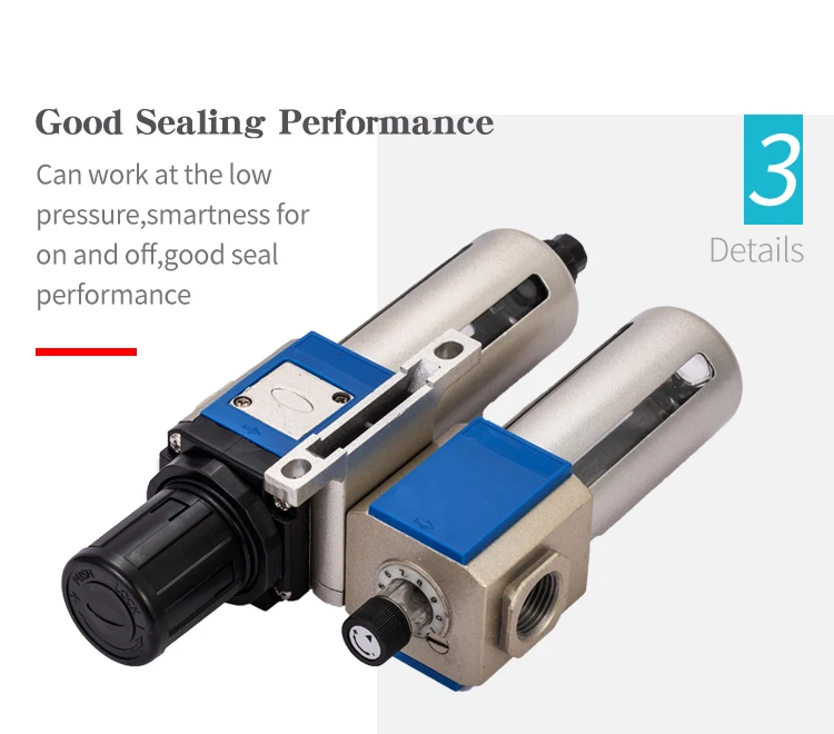 Air Filter Regulator Lubricator Unit Combination Two Union Gfc300 Air ...