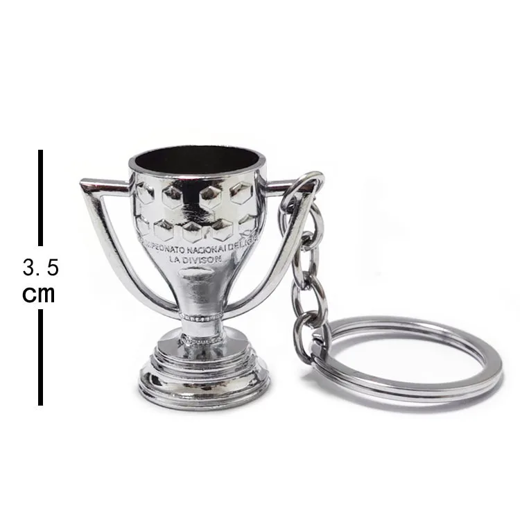 Custom Mini Metal Trophy Keychain - European Cup Champion