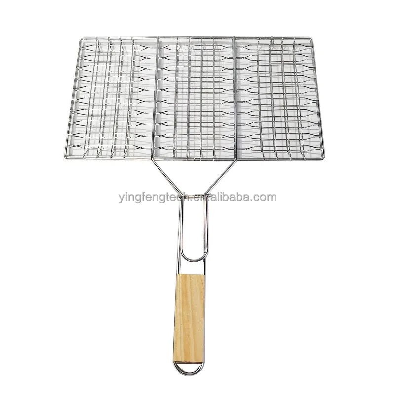 Hot Sale Net Clip Bbq Wire Mesh With The Handle Wholesale Bbq Grill ...