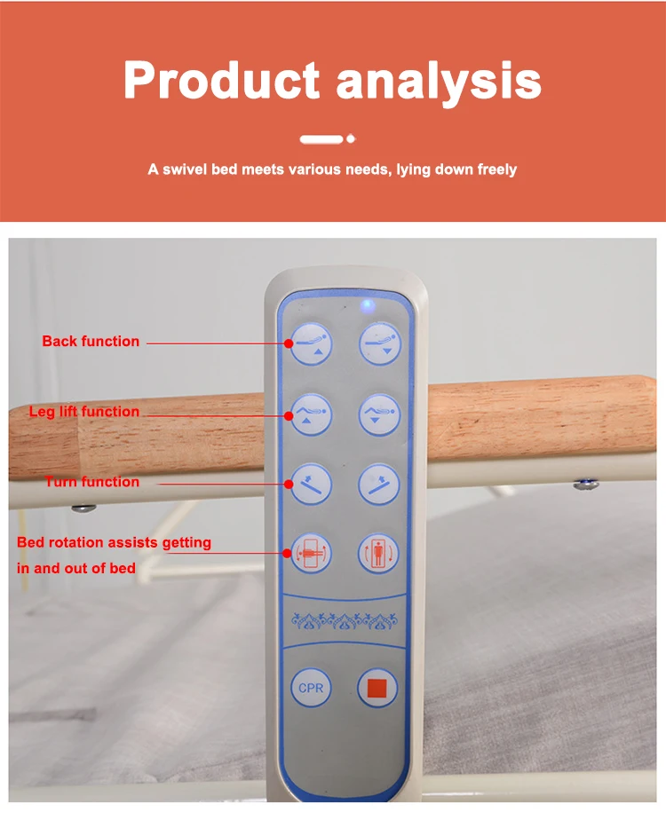 Multi-function Nursing Bed Rotation Hospital Bed Home Care Nursing ...