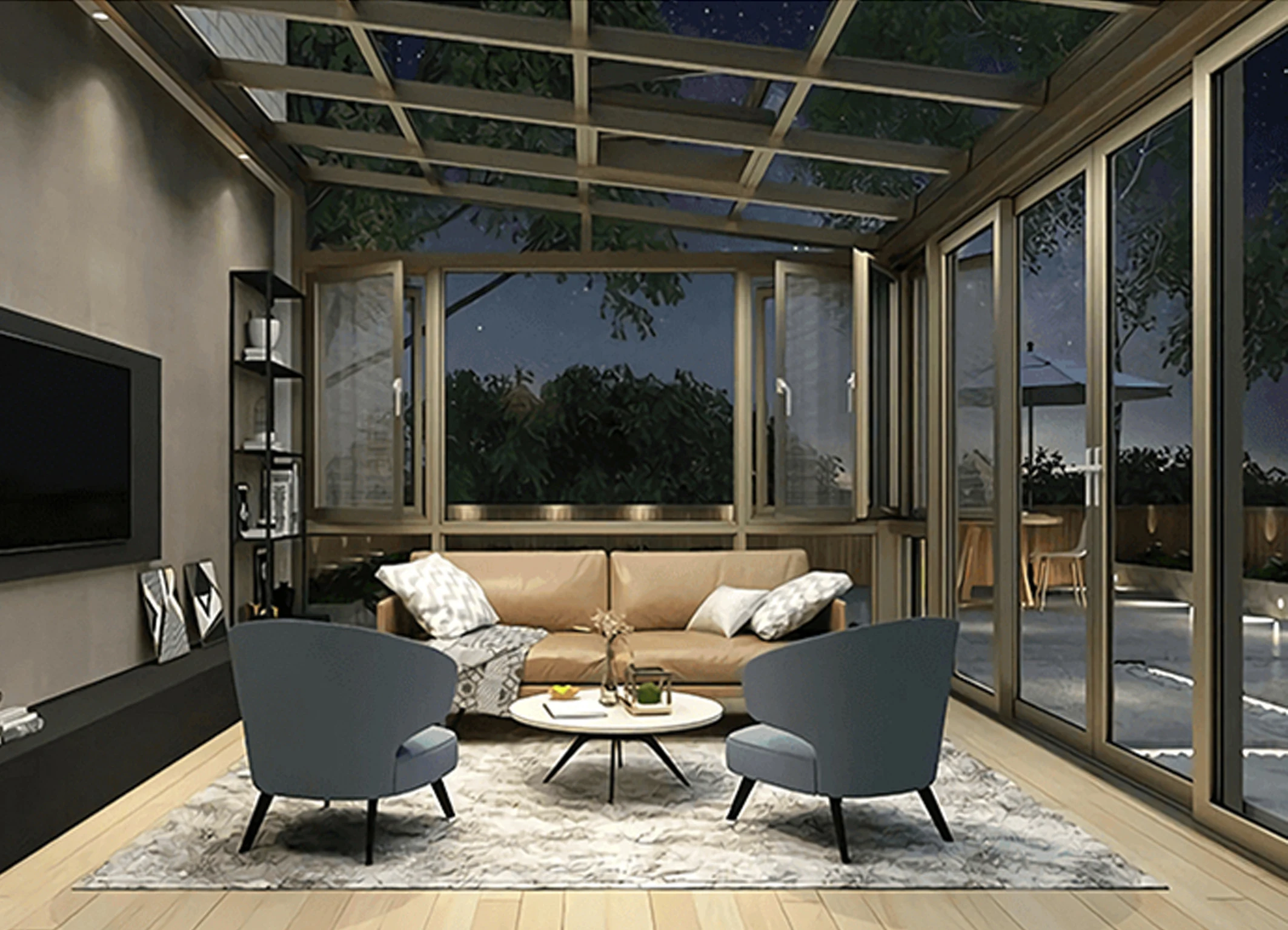 Aluminum Winter Garden House - 4 Season Solarium