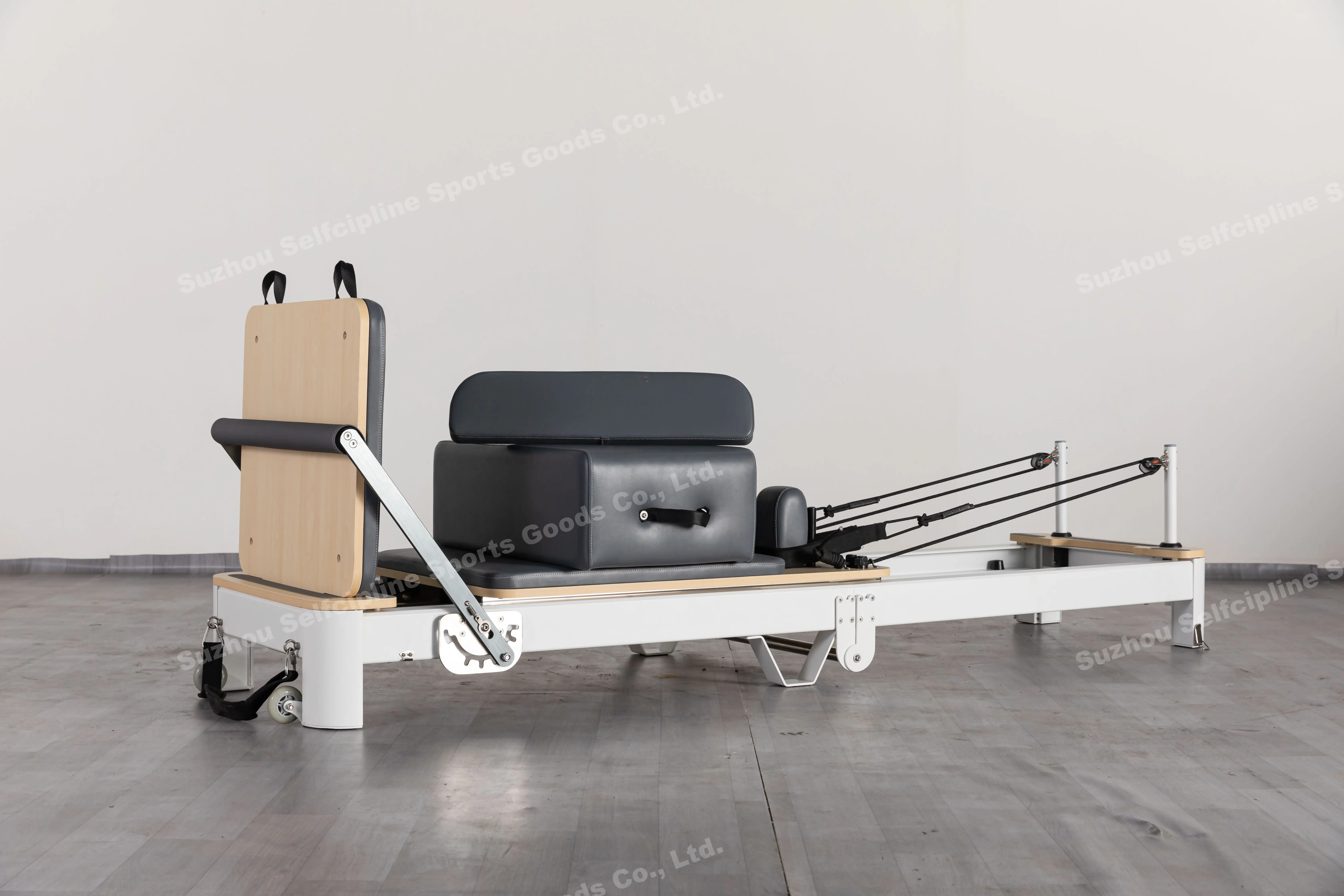 Selfcipline Aluminum Foldable Reformer White Folding Pilates Reformer ...