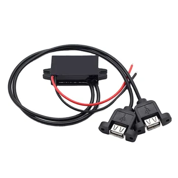 24v- 5v Dc To Dc Dual Line+dual Usb 1a 2a 3a Multi Types Usb Mini Micro ...