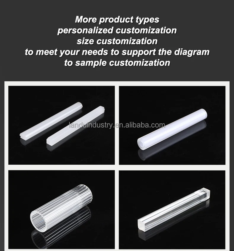 Landu Custizomed Size Pc Tube Transparent Square Polycarbonate Tube For ...