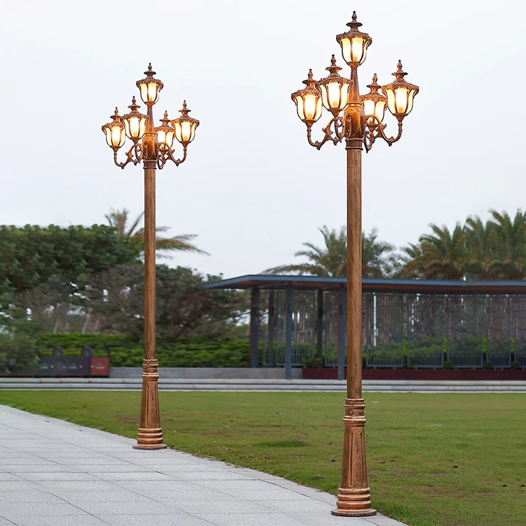 High Quality Aluminum Outdoor Waterproof Electric Garden Lamp Post ...