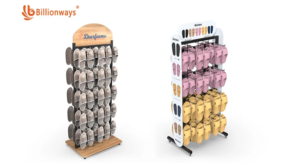 Customized Retail Store Promotion Pop Metal Slipper Sandals Shoes ...