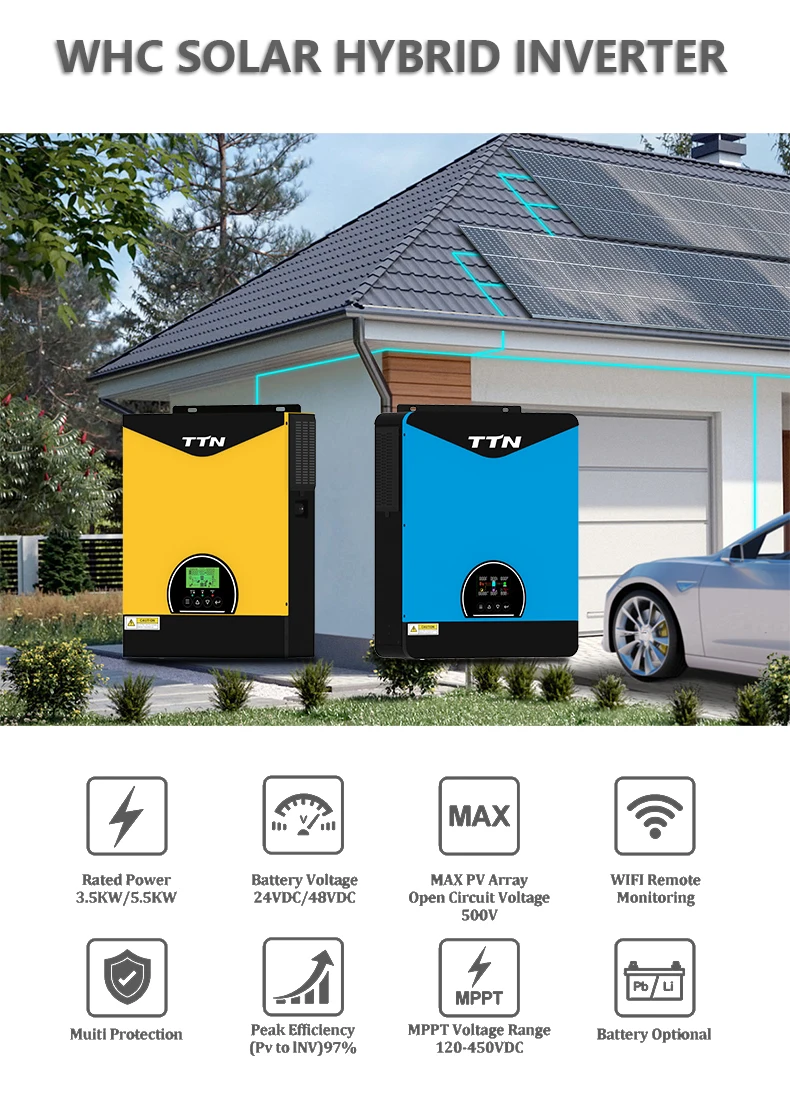 TTN 1kw-10.2kw Hybrid Inverter - Efficient Solar Power