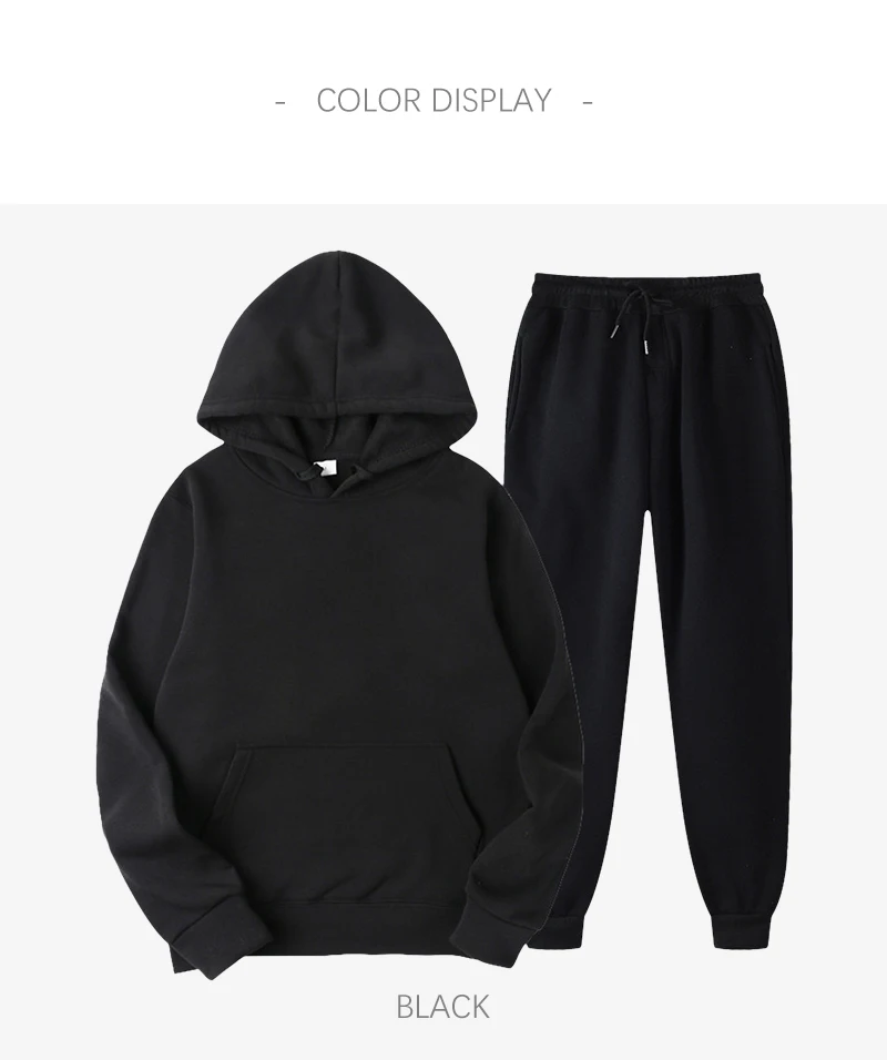 Shop Our Polyester Mens Set - Custom Logo Hoodies & Sweatpants
