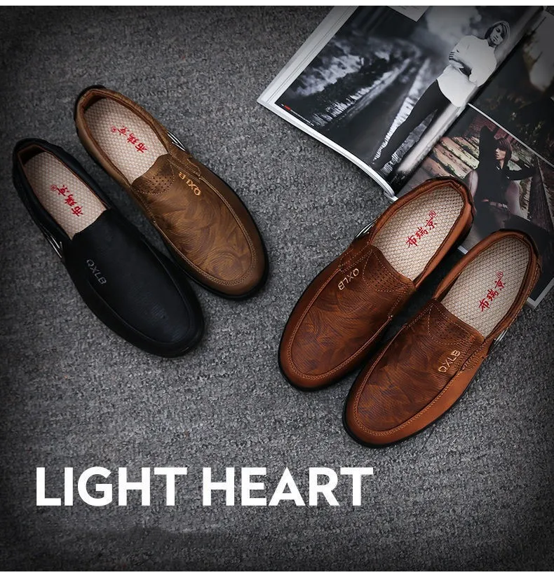 Summer High-Grade Men's Casual Leather Comfortable Shoes