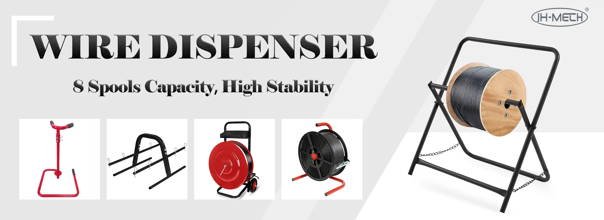 JH-Mech Heavy Duty Banding Cart for Polypropylene and Plastic Steel ...
