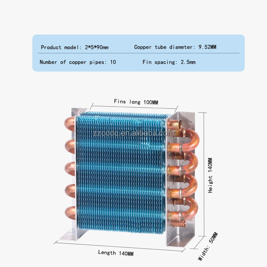 Refrigerator Copper Tube Fin Type Condenser Evaporator Coil - Buy ...