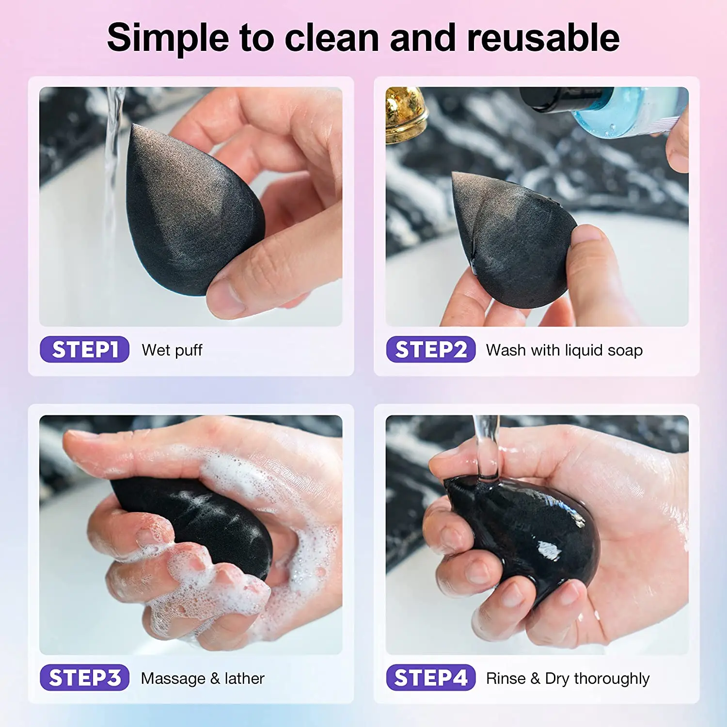 Feiyan 50% Discount Private Label Sponge Wholesale Latex Free Soft ...