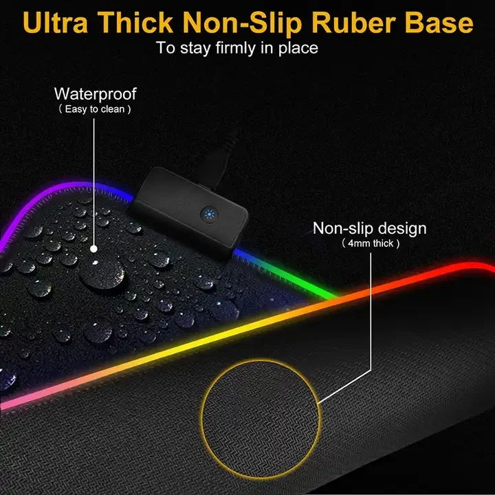 Oem Computer Led Usb Custom Wholesale Custom Gaming Big Rgb Mouse Pad ...