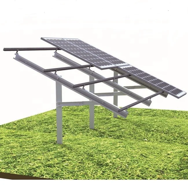 Solar Ground Mounted Pile Mounting System Zma Steel Pv Panel Structure ...