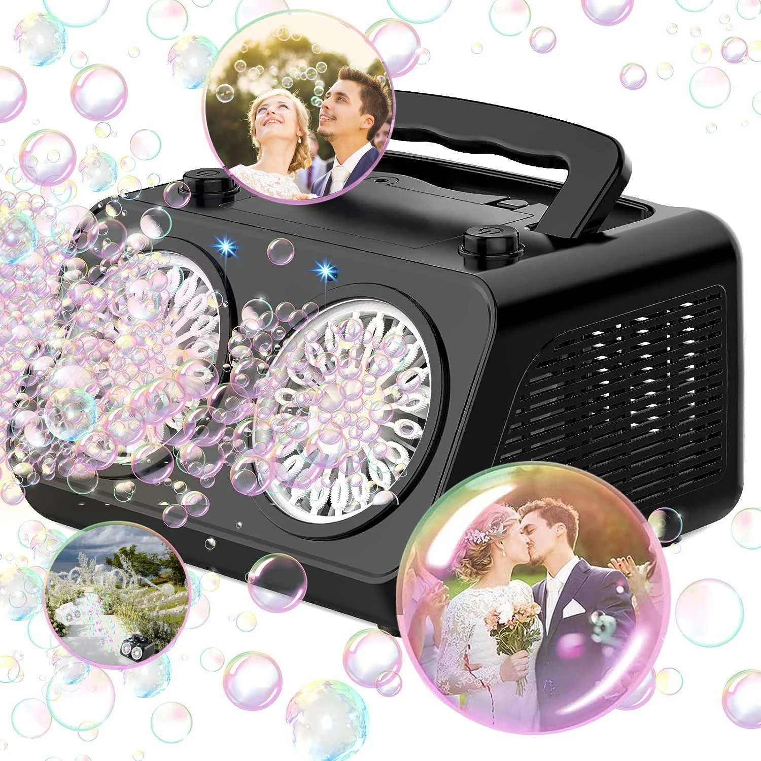 Hot Selling Wedding Bubble Machine 40 Holes Automatic Blow Bubbles ...