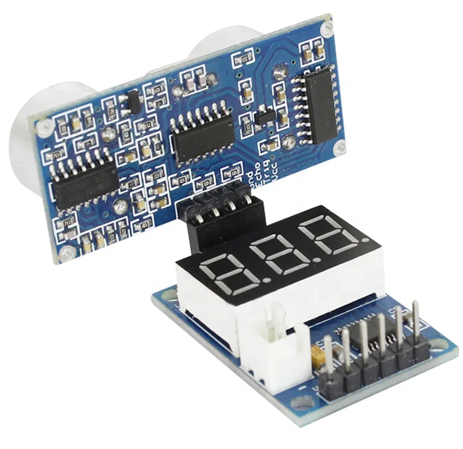 Ultrasonic Sensor Module Hc-sr04 Measuring Distance Sensor Led Display ...