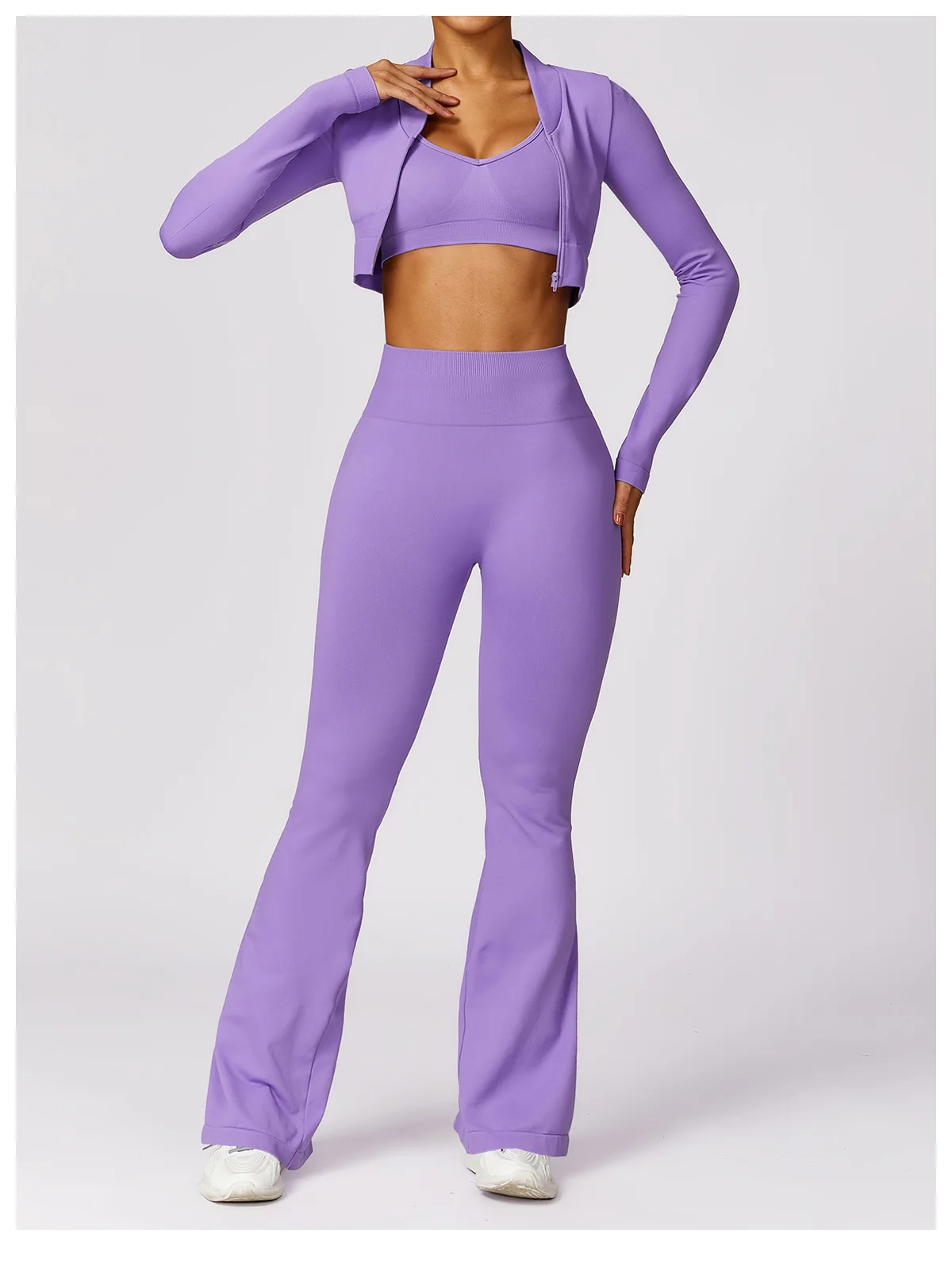 2024 New Arrival Plus Size Gym Fitness Sets 3 Pcs Yoga Outfit ...