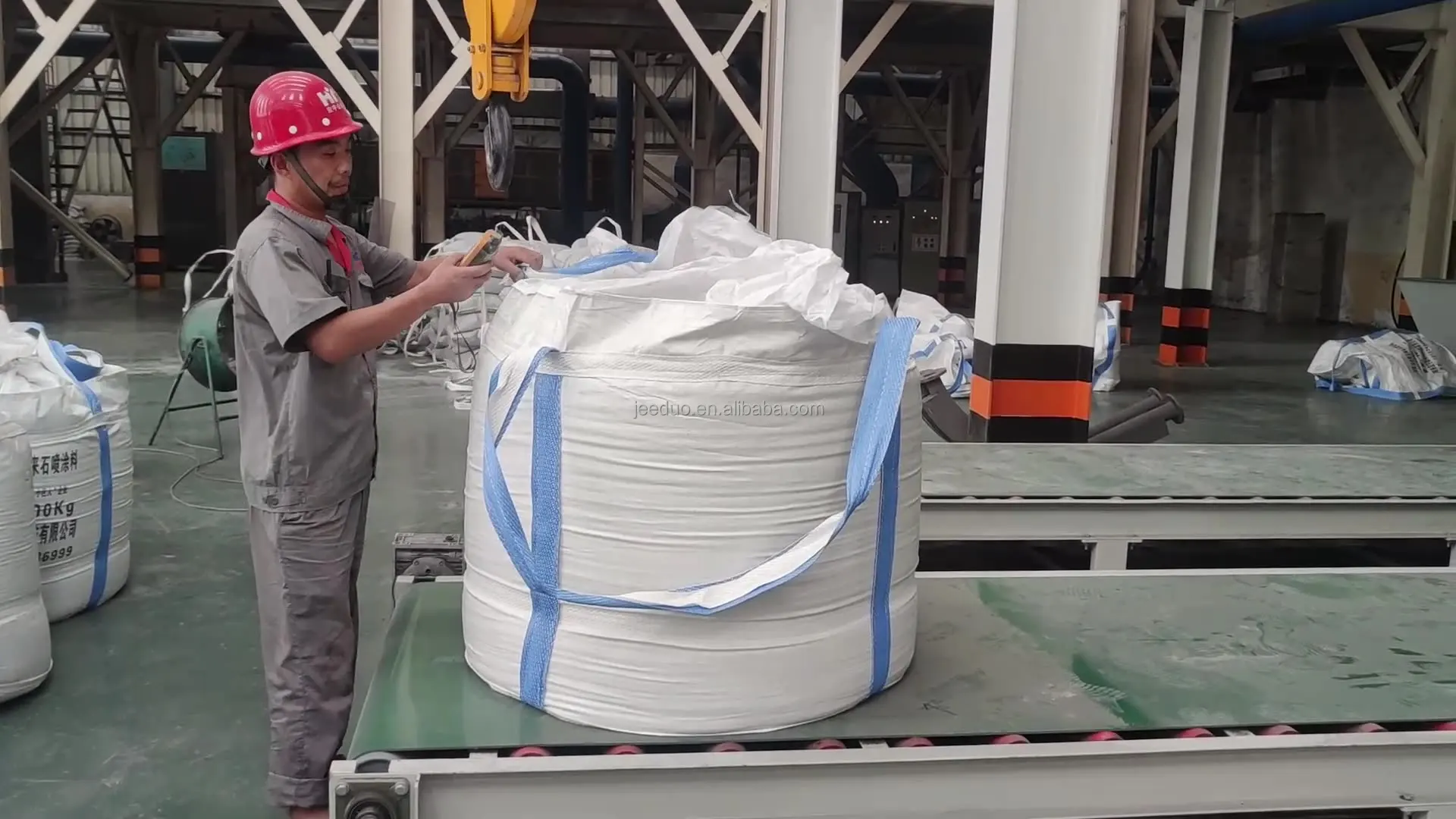 1000kg Big Bag Packing Machine Bulk Bag Jumbo Lime Limestone Filling ...
