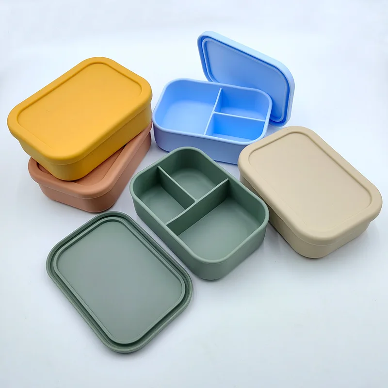Custom Wholesale Portable Silicone Bento Box Freshness Baby Feeding ...