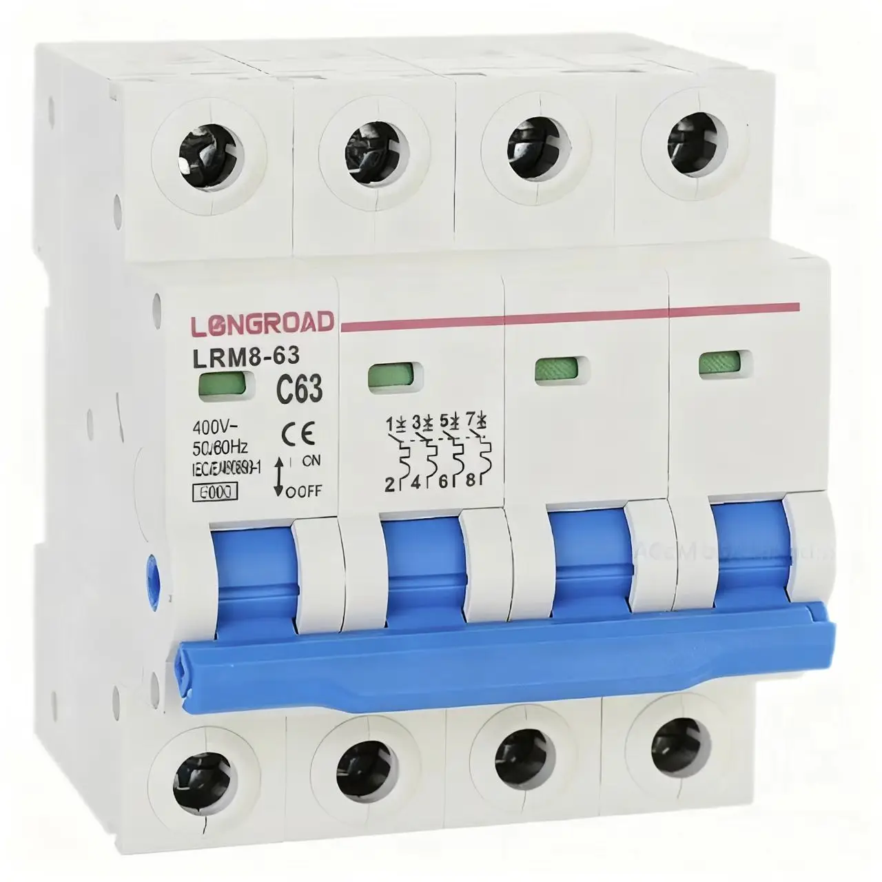 LONGROAD MCB 6kA 2P 63-125A AC 230V B/C/D Type IEC/EN 60898 OEM ...