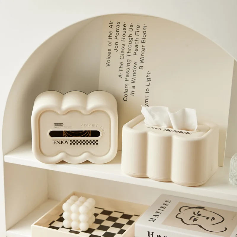 Spring Loaded Tissue Box, Cloud Shaped Household Tissue Box, Wall ...