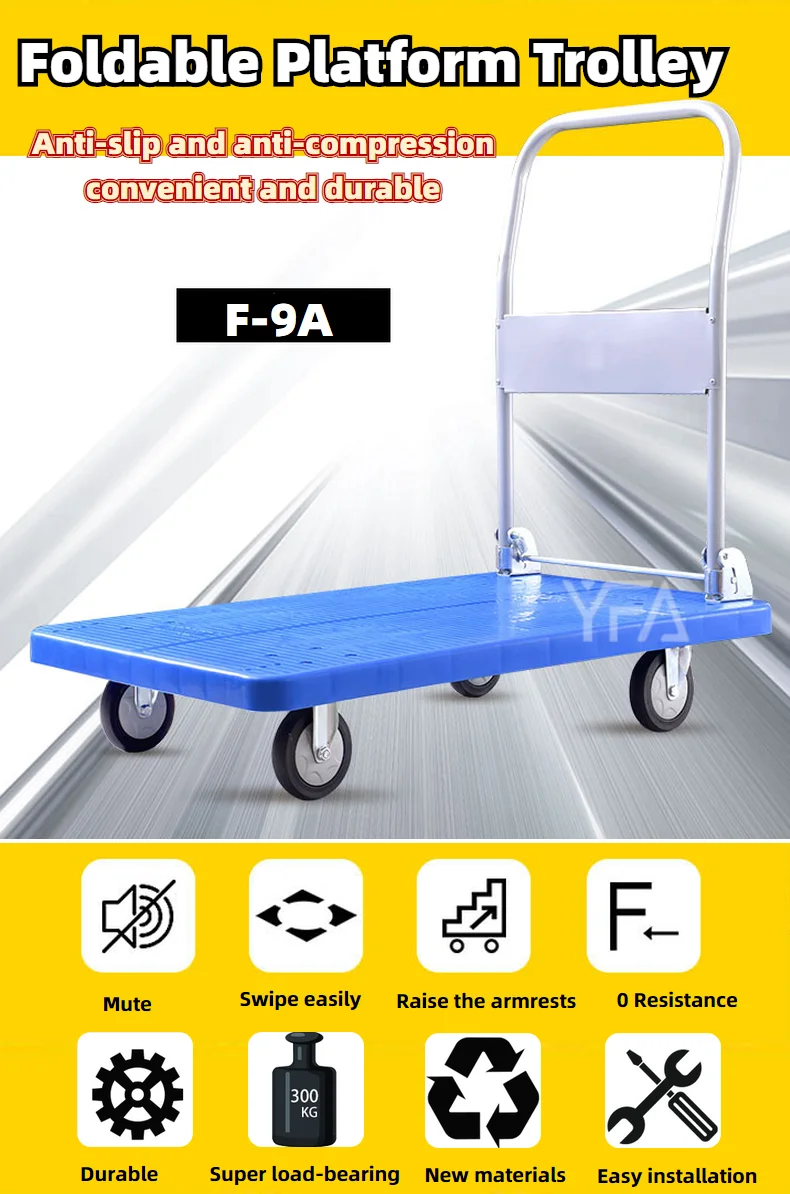 300kg Load-bearing Heavy-duty Transport Folding Trolley,Logistics ...