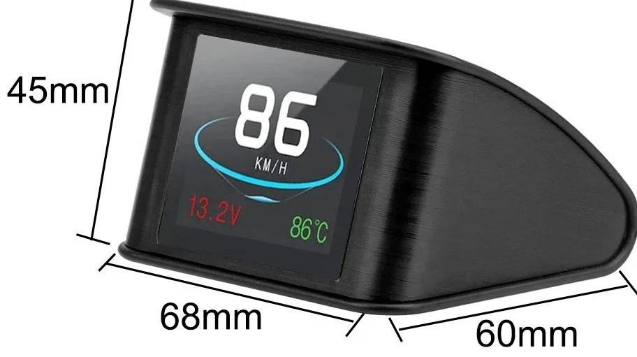 Obd2 Smart Digital Meter Hud P10 Head Up Display For Car Speedometer ...