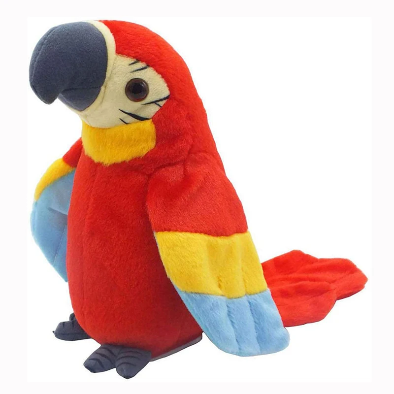 Repeat Talking Swinging Stuffed Animal Parrot Baby Toy