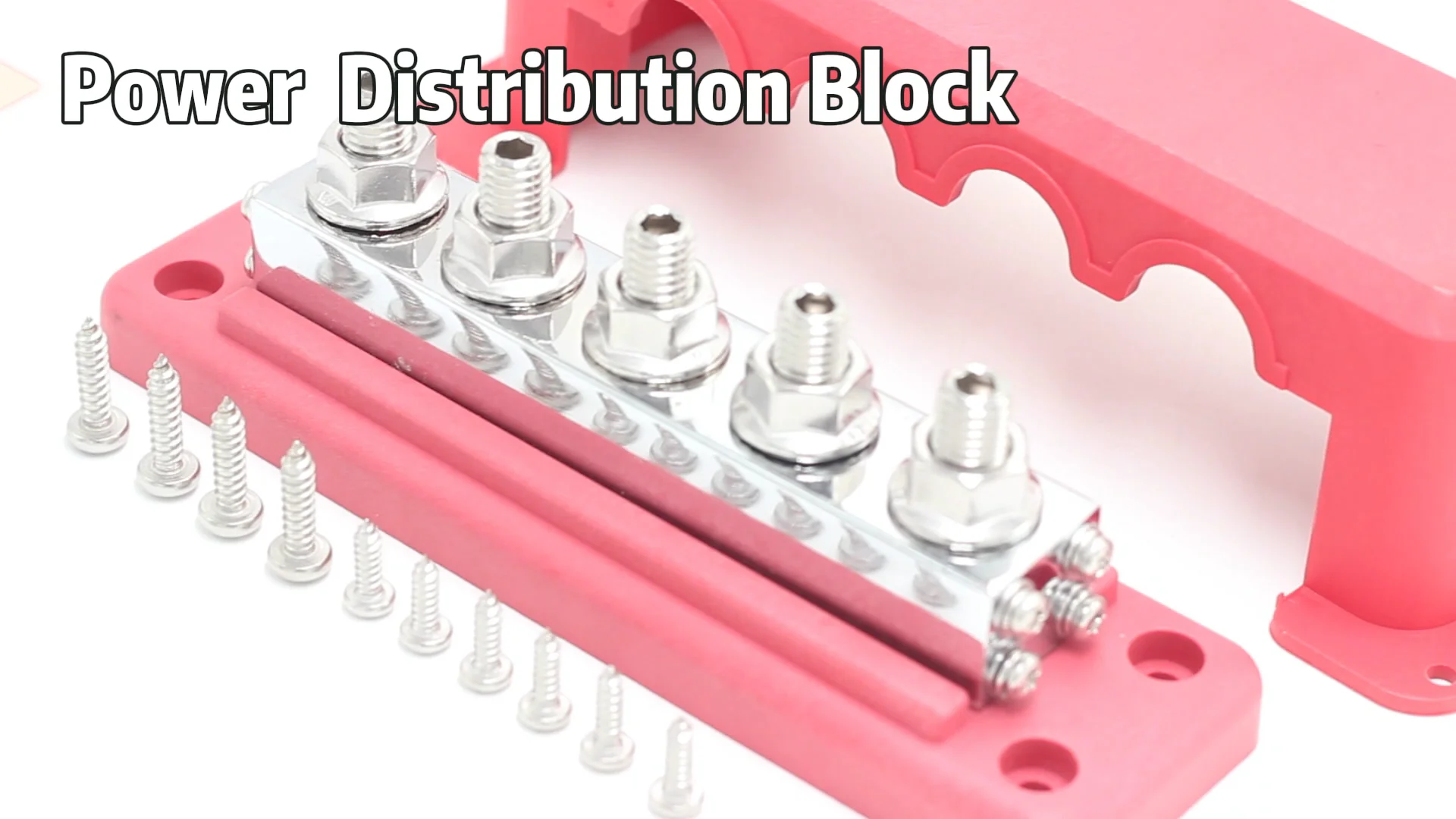 600a Heavy Duty Power Ground Distribution Block 48v Dc Busbar Terminal Studs For Battery Marine ...