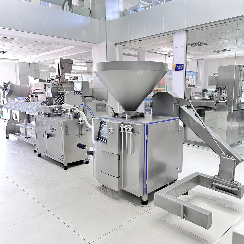 Salami Sausage Twister Stuffing Machine Hydraulic Filler For Russian ...