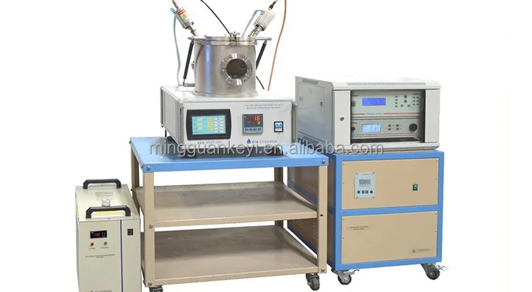 Laboratory Dc / Rf Dual-head Vacuum Magnetron Plasma Sputter Target ...