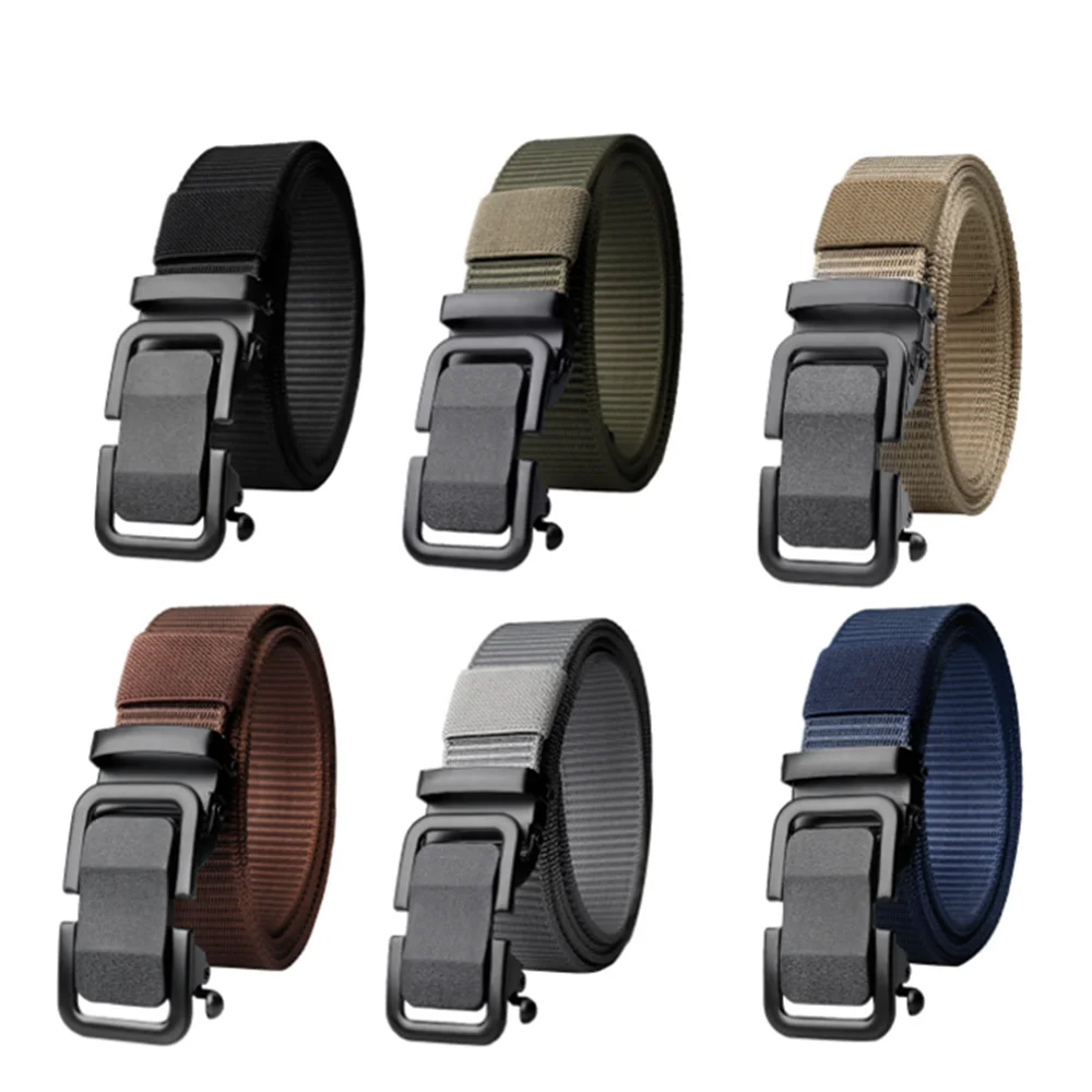 Custom Logo Luxury Nylon Webbing Belt Men Casual Outdoor Sports Quick ...