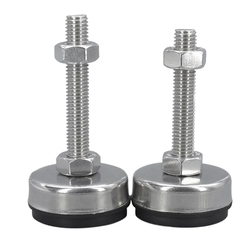 304 316 Stainless Steel M6 - M20 Furniture Cabinet Leveler Feet With ...