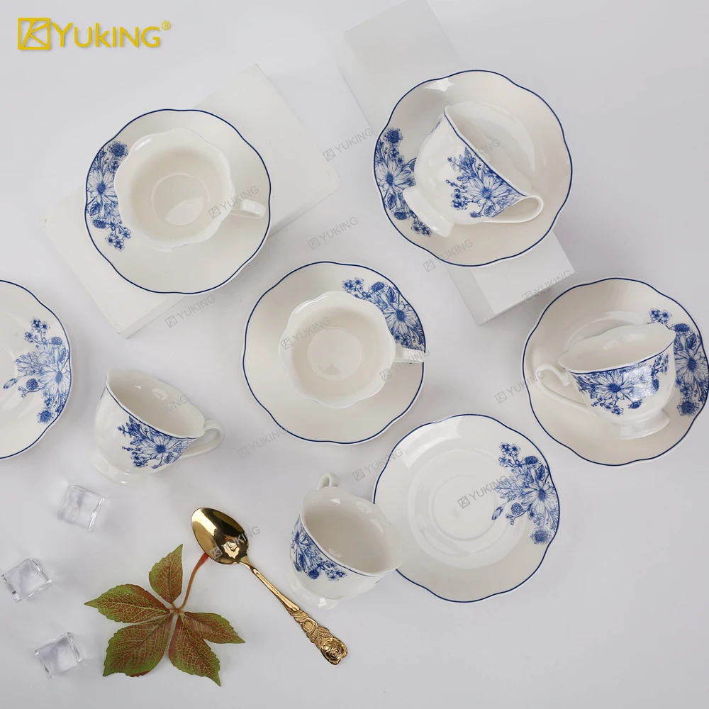 Popular Blue Flower Design Luxury European Style Customize Design Fine ...