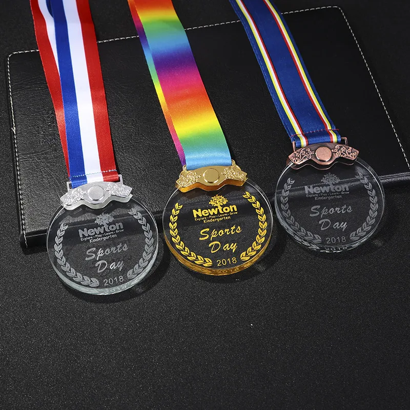 Mh-nj00731 Personalized Souvenirs Gift Wholesale Glass Medals Award ...