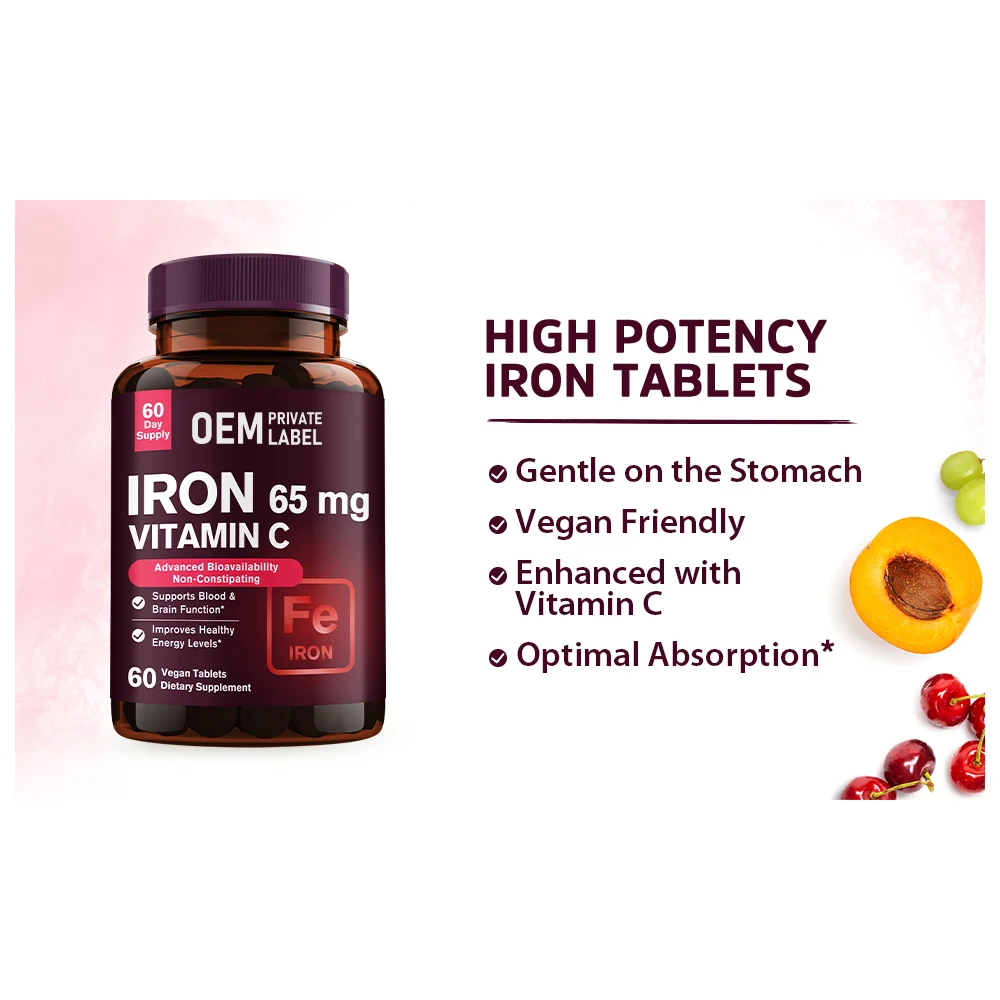 Anemia Iron Supplement Iron Powder Capsules For Women And Men With ...