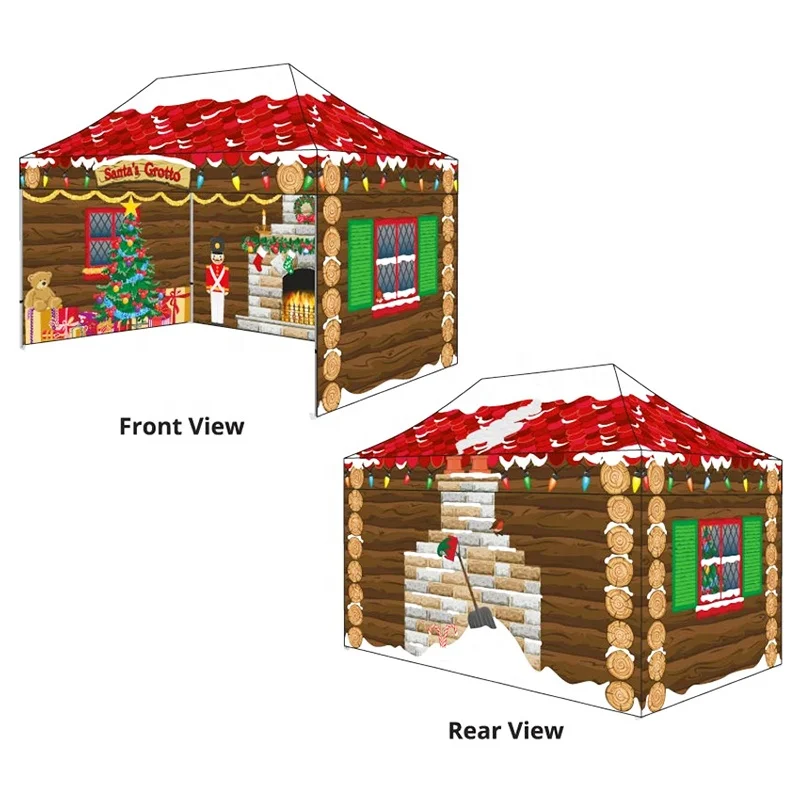 Commercial Outdoor Christmas Party Tent Customize Inflatable Santa ...