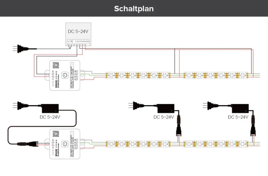 SP639E Pixels LED Controller - RGBW Light Strip Control