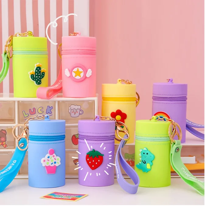 Cute Bucket Portable Bucket Coin Purse Silicone Coin Bag Sundries ...
