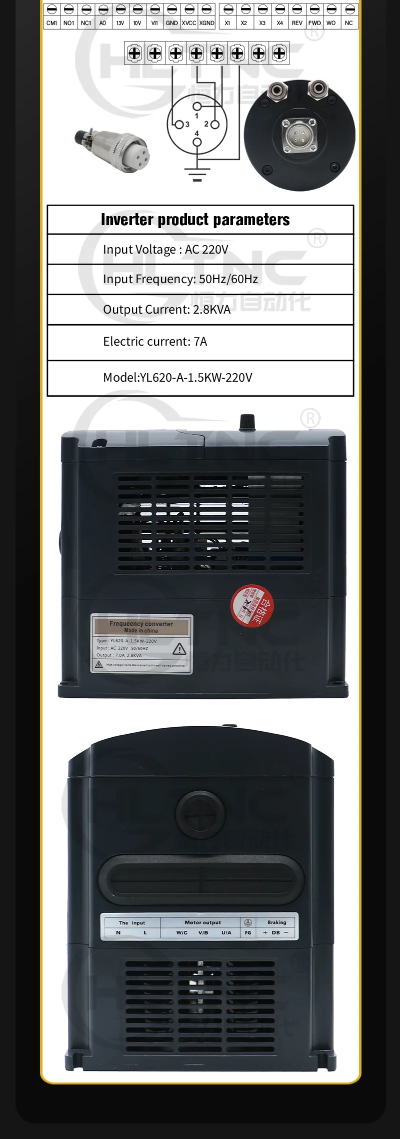 Circular 24000rpm Water Cooling 220v 65mm Spindle 1.5kw Cnc Lathe Spindle Machine Tool Spindle ...