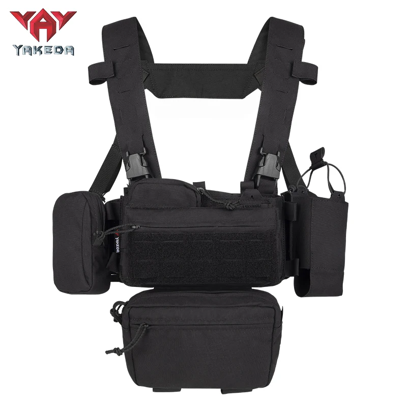 Yakeda Vest Tactical Chest Rig Outdoor Hunting Chest Bags Training Vest ...