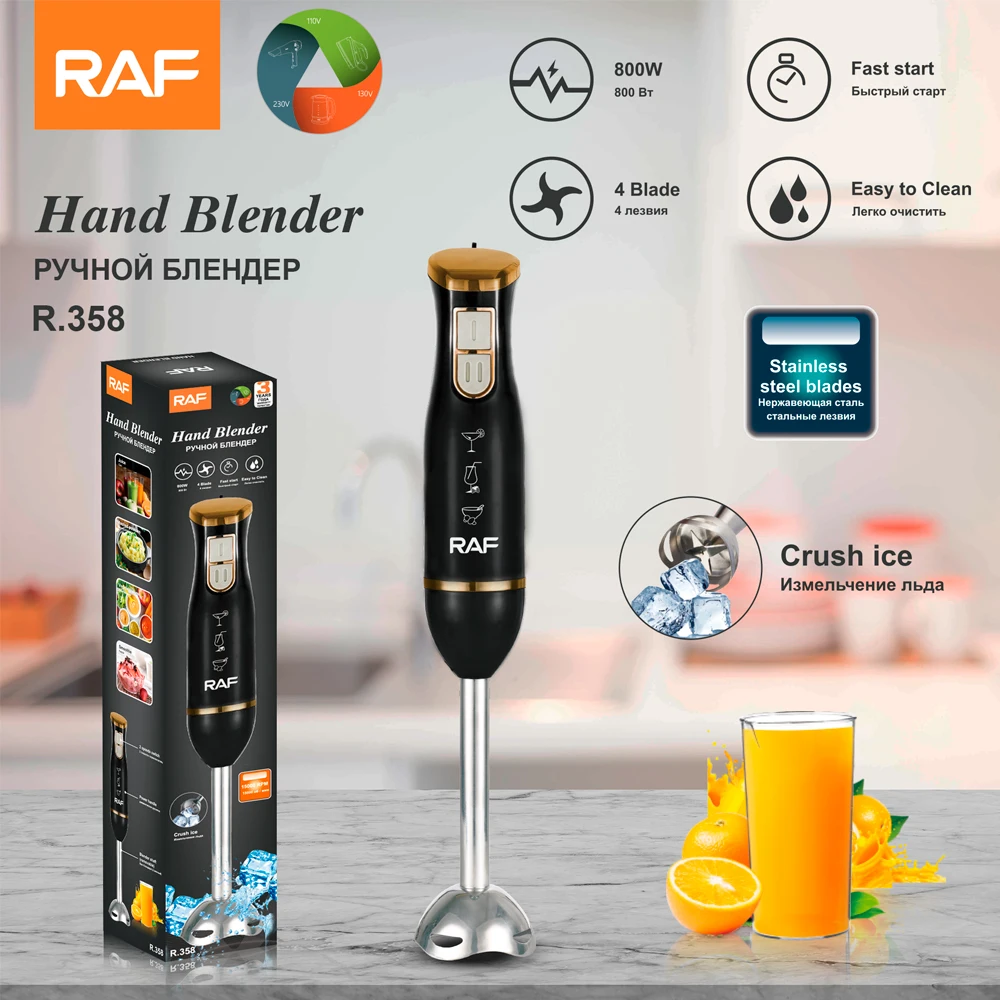 RAF Electric Portable 2 Blades Mini Stainless Steel Copper Motor Hand ...