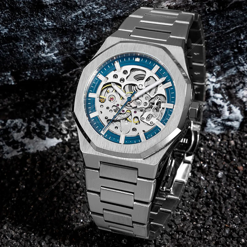 Custom Brand Stainless Steel Luxury Wrist Automatic Movement Mechanical ...
