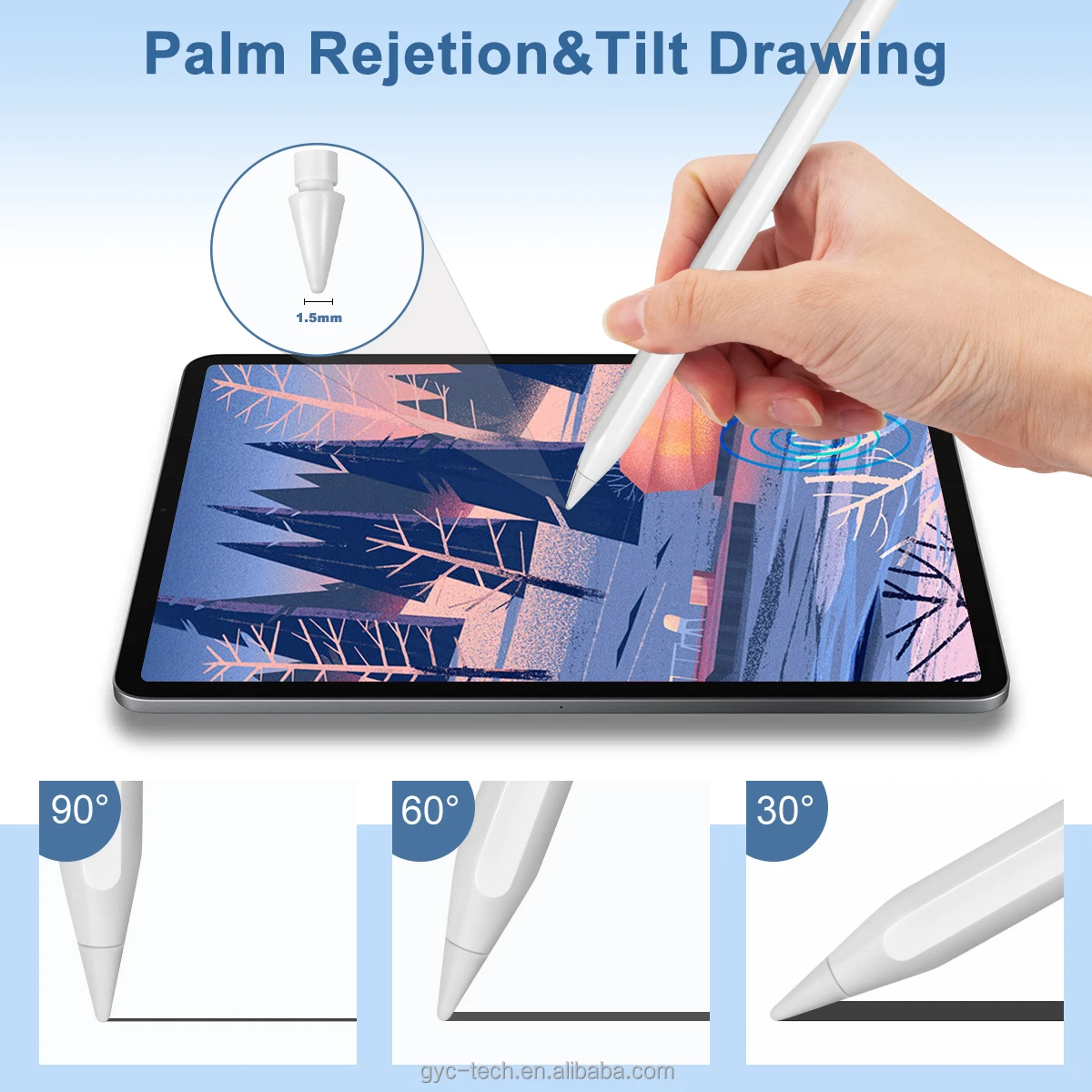 Id730 Pink For Apple Ipad 8th Generation Air Pro Tablet Touch Pencil ...